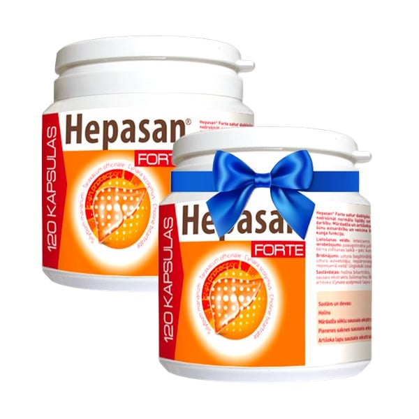 Hepasan Forte izdevīgais 120 kapsulu iepakojums